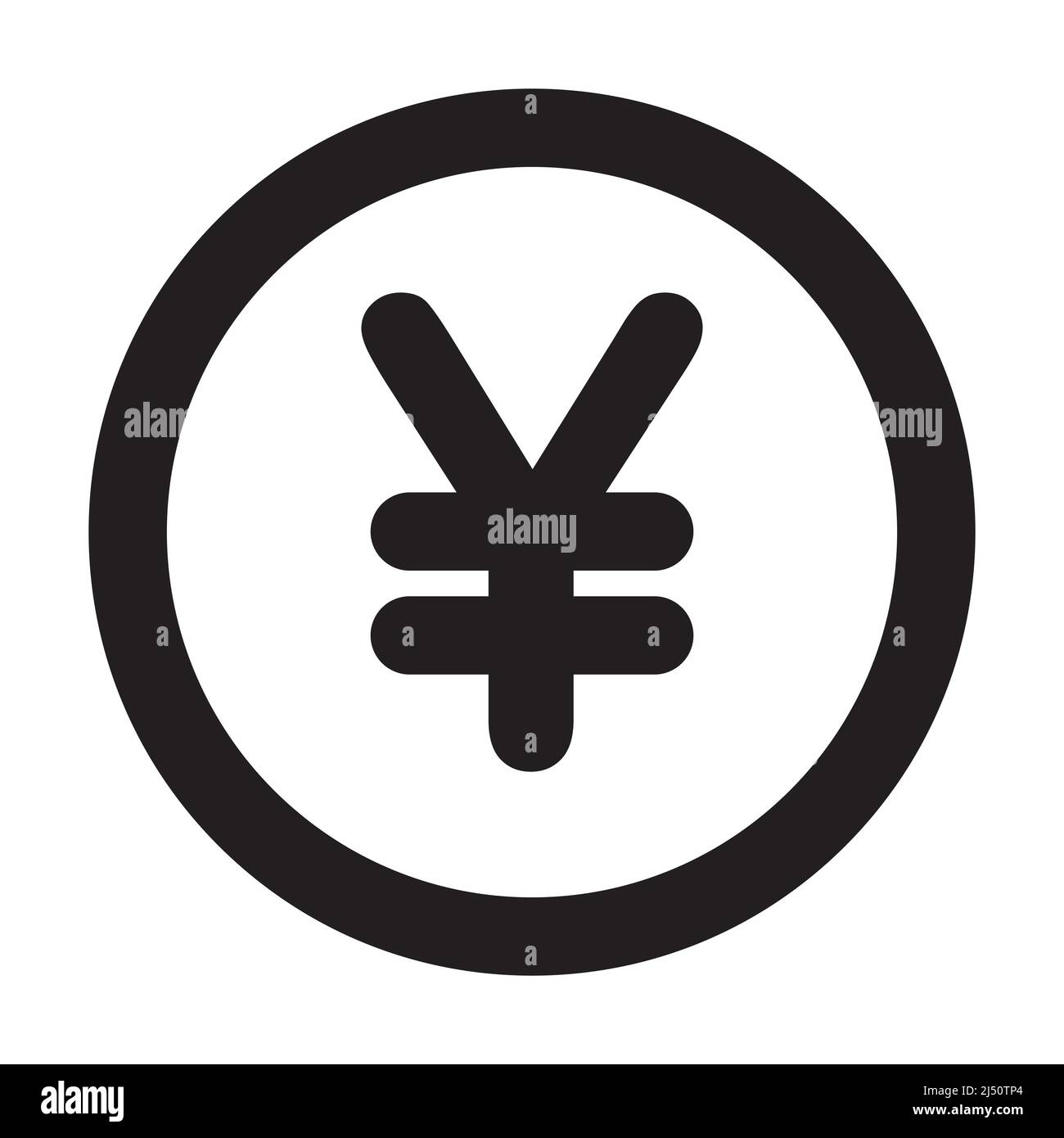 Japanese Yen coin icon vector for graphic design, logo, web site ...