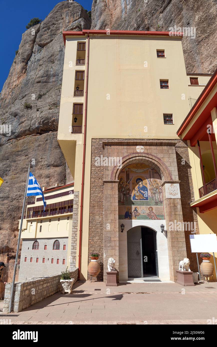 Monastery of Mega Spilaio, Peloponnese, Greece Stock Photo - Alamy