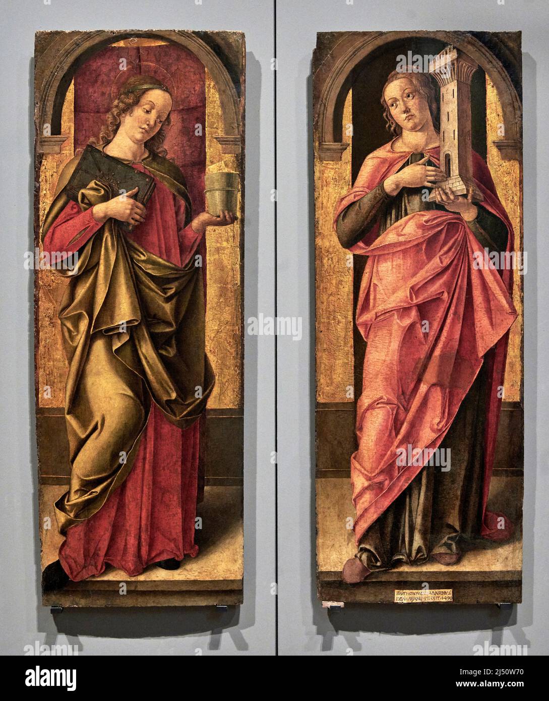 S. Maria Maddalena e S. Barbara - tempera su tavola - Bartolomeo ...