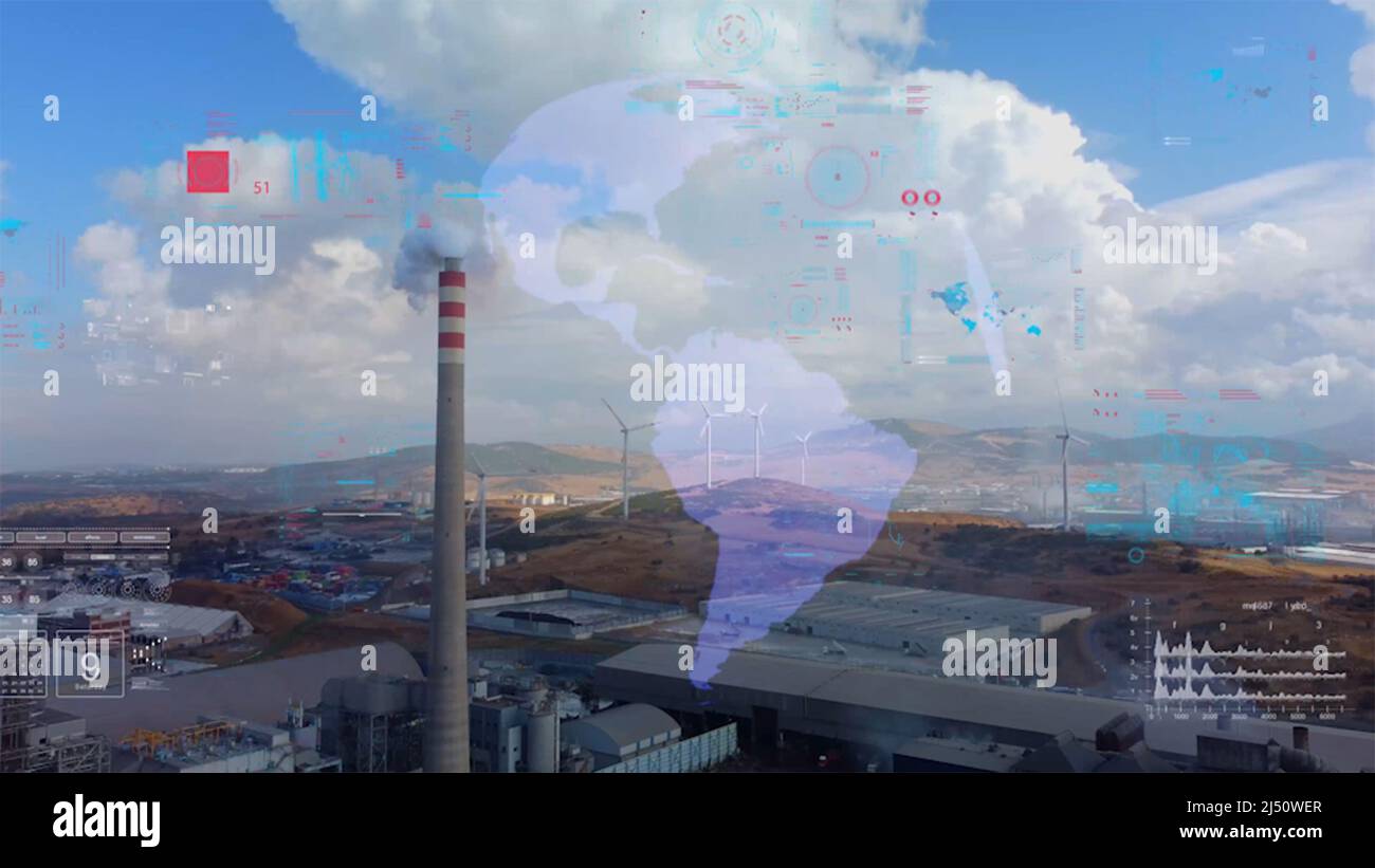 Smart factory concept. Communication network. INDUSTRY4.0 Stock Photo ...