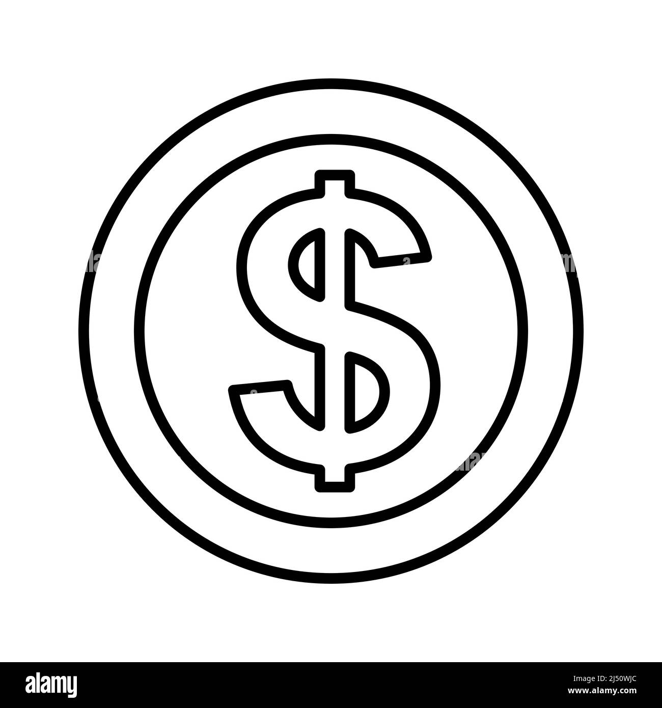 Icon dollar sign Casino Slot Machine line, editable stroke. Gambling ...