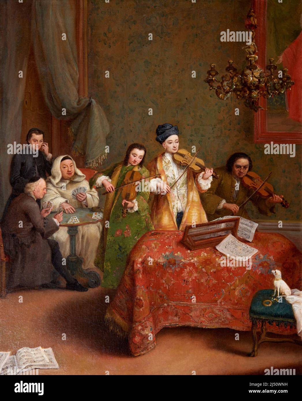 Il concertino - olio su tela - Pietro Longhi - 1741 - Venezia, Gallerie ...