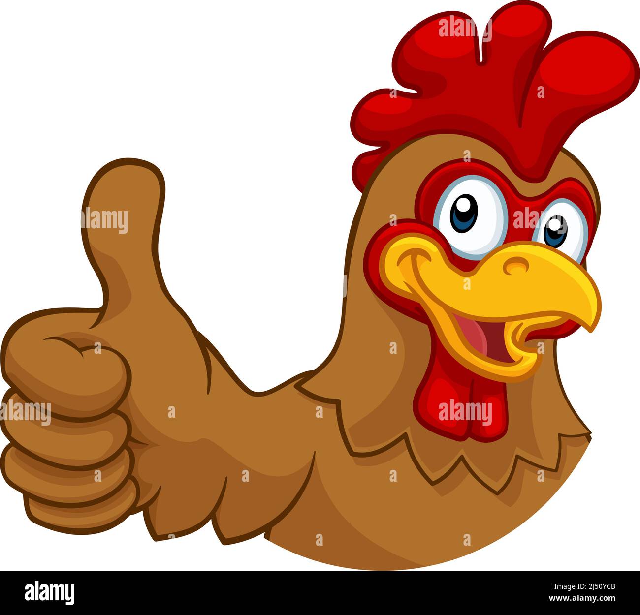 Chicken Cartoon Rooster Cockerel Character Stock Vector Image & Art - Alamy