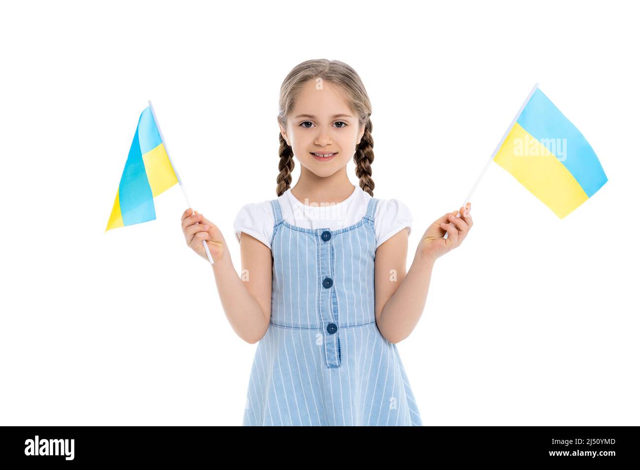 Ukrainian war small flags hi-res stock photography and images - Alamy