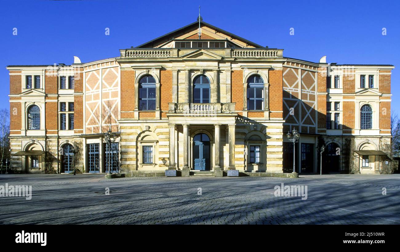 Bayreuth Festival Theatre or Festspielhaus Bayreuth, Germany Stock ...