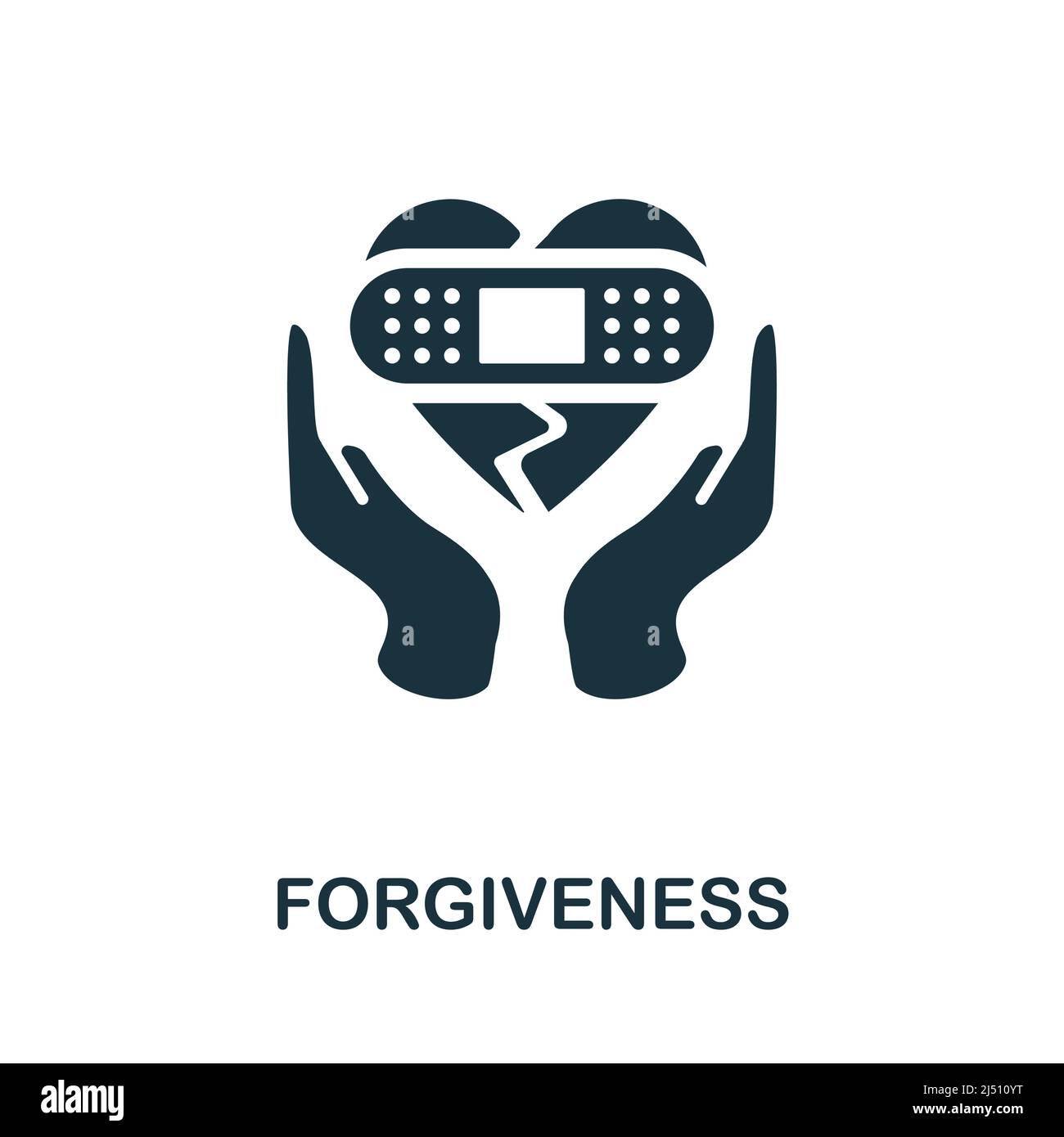 Forgiveness icon. Simple element from social activity collection ...