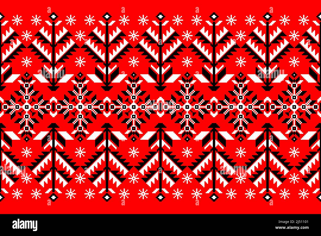 Vector illustration of Ukrainian folk seamless pattern ornament. Ethnic ...