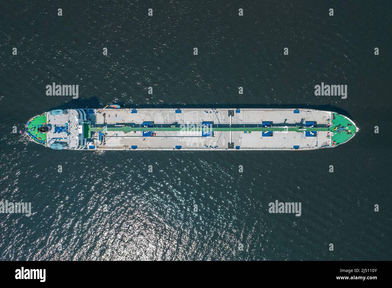 Cargo ship moves on the river Stock Photo - Alamy