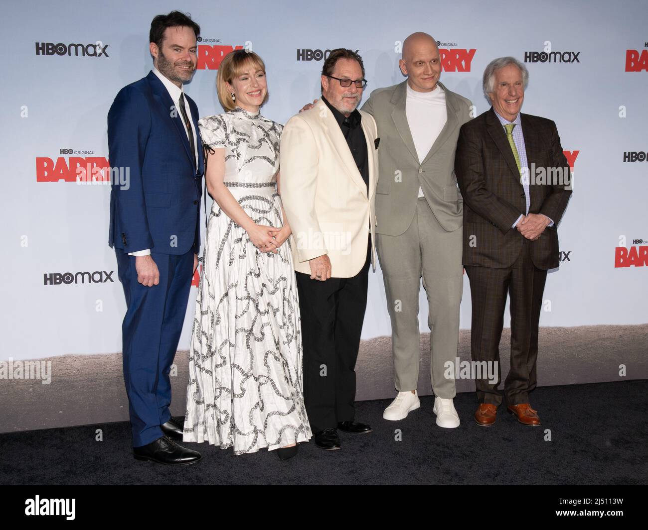 April 18, 2022, Los Angeles, California, USA: (L-R) Bill Hader, Sarah ...