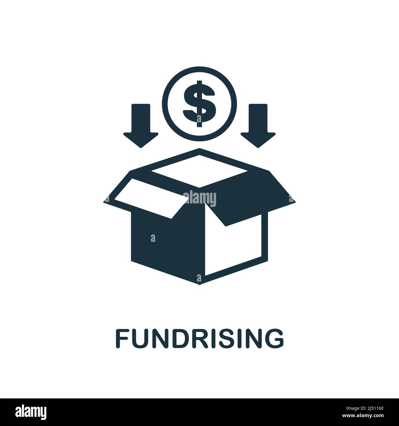 Fundrising icon. Simple element from social activity collection ...