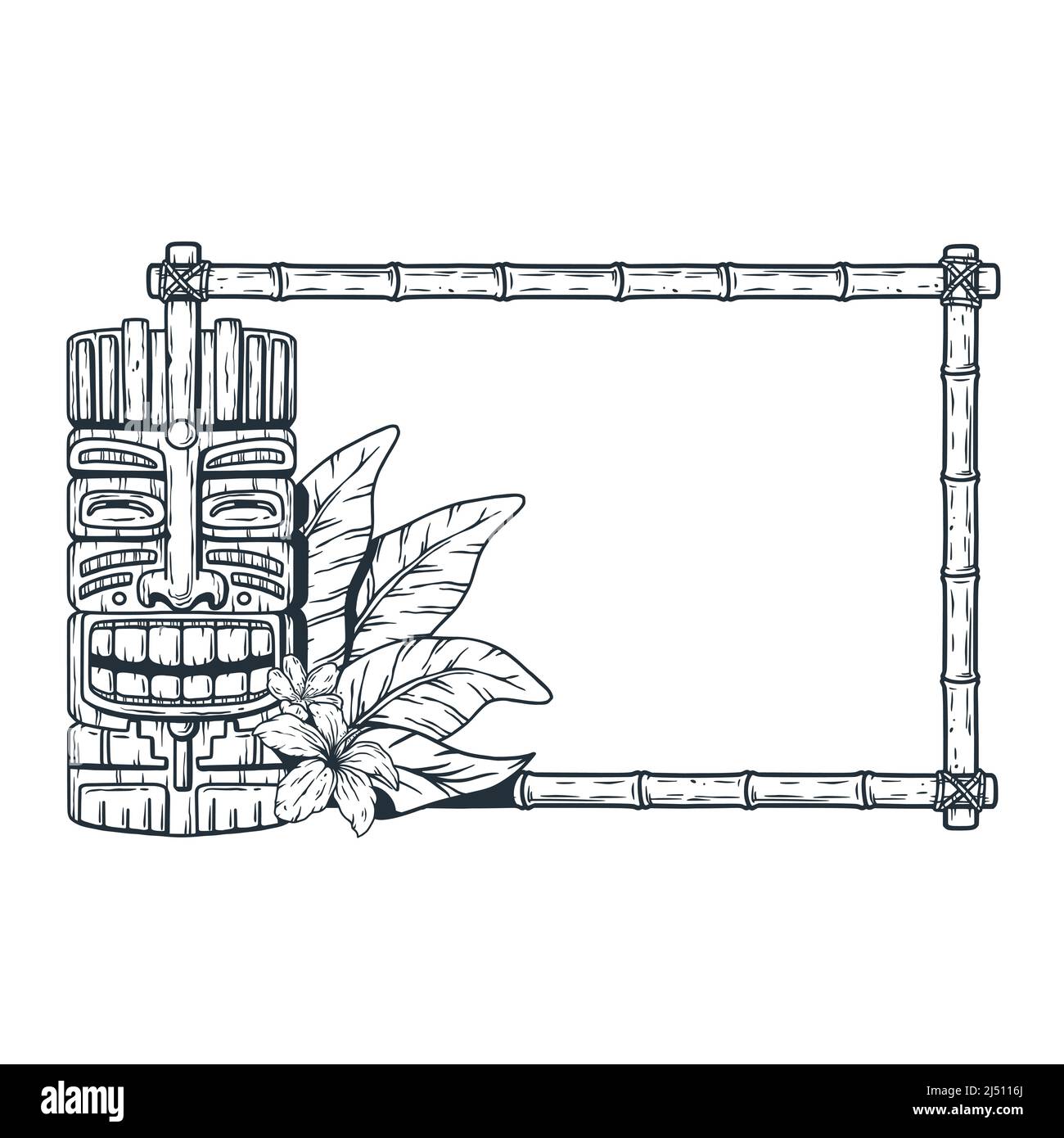 Tiki Clip Art Border