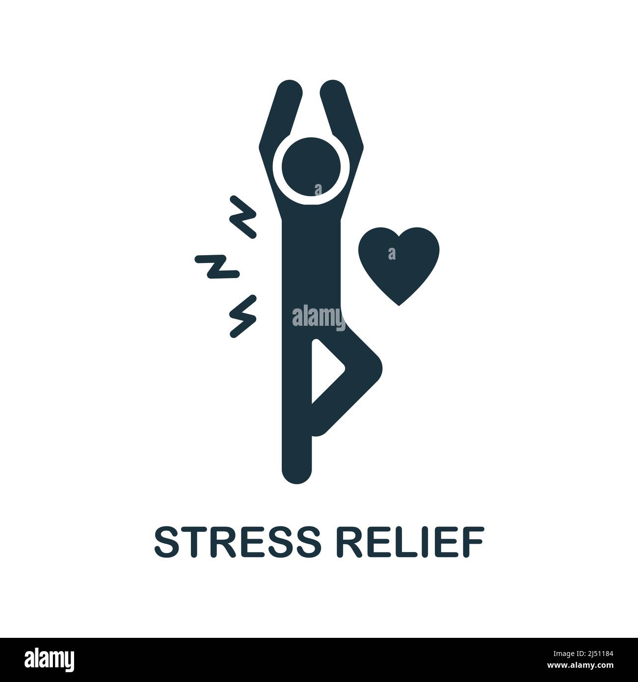 Stress Relief icon. Simple element from social activity collection ...