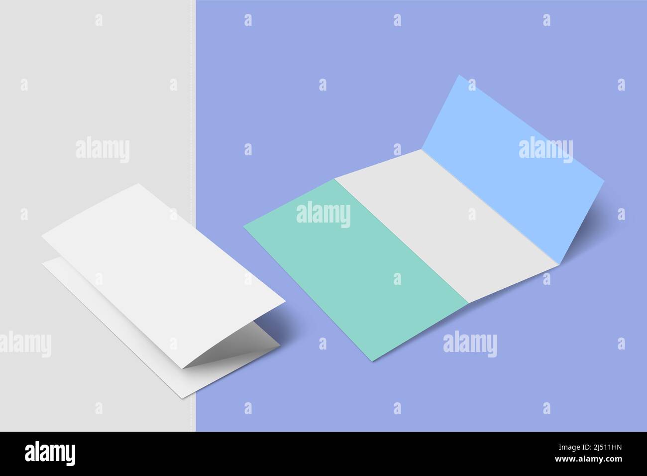 Tri-fold flyer-leaflet concept. editable mock-up series template ready ...