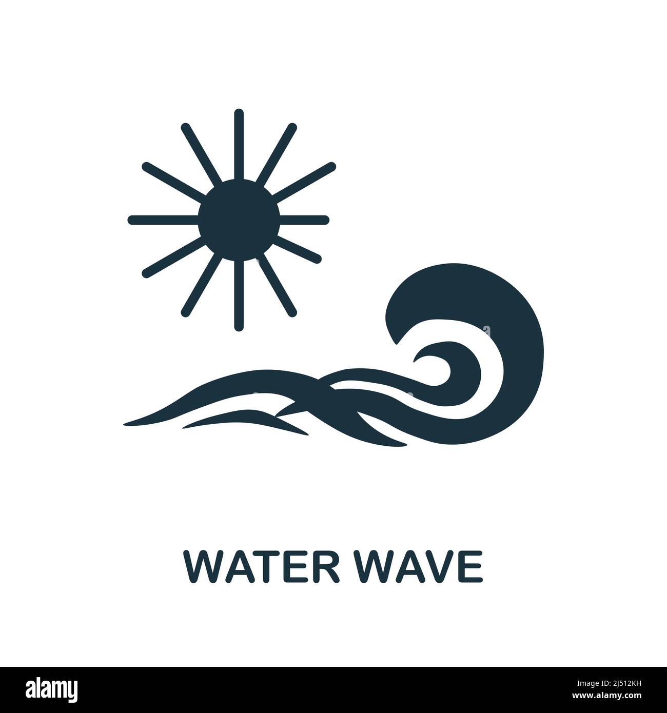 Water Wave icon. Monochrome simple Water Wave icon for templates, web ...