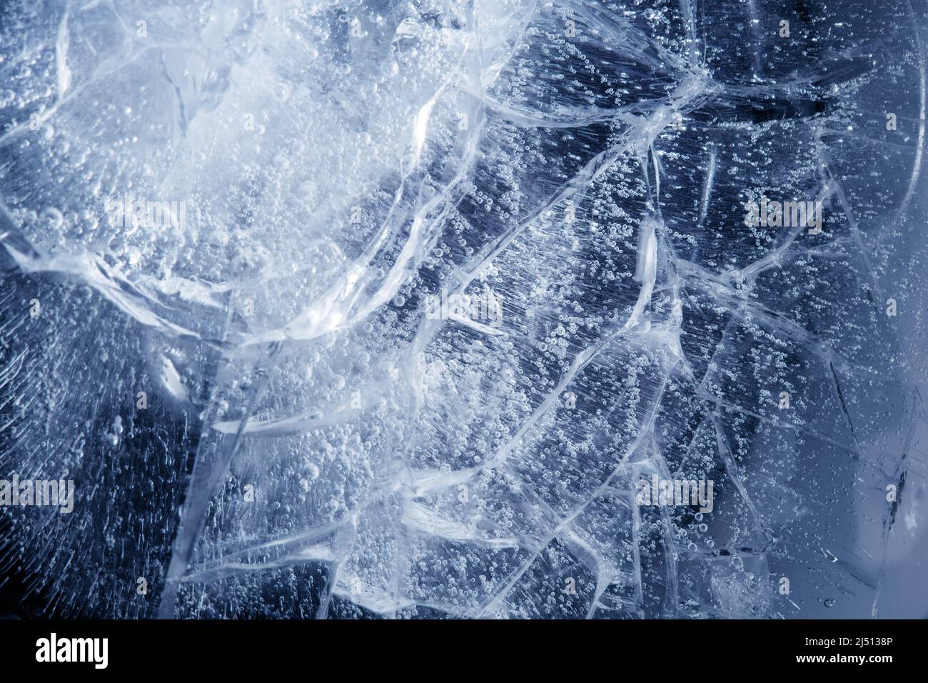 beautiful blue ice with cracks. frosty texture Stock Photo - Alamy
