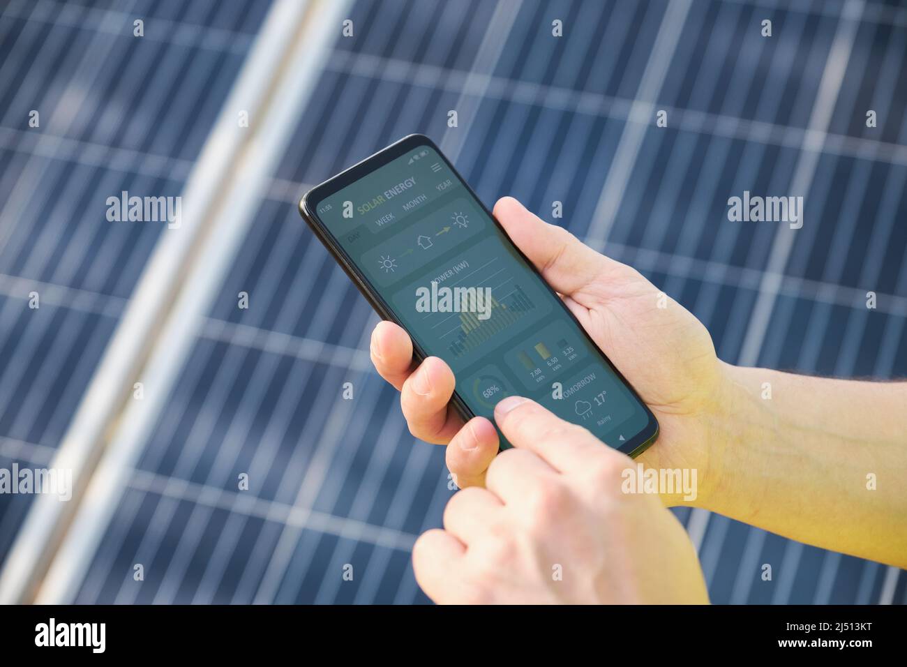 Checking solar hi-res stock photography and images - Alamy