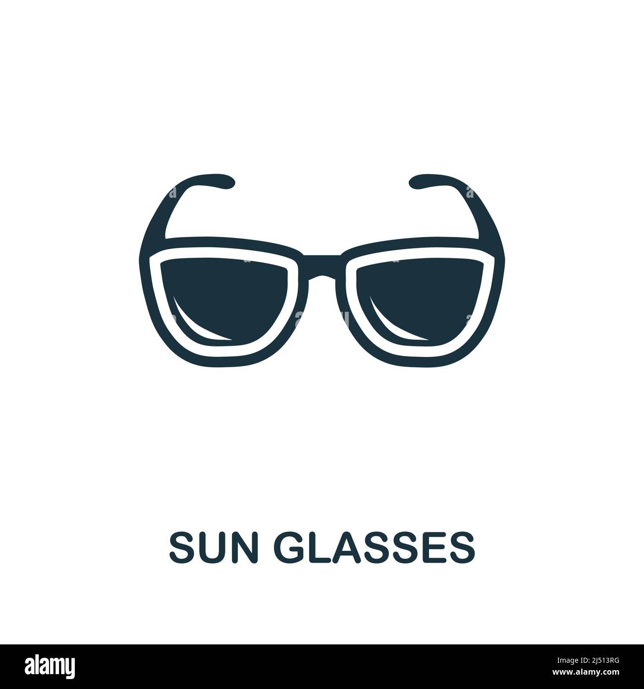 Sun Glasses icon. Monochrome simple Sun Glasses icon for templates, web ...