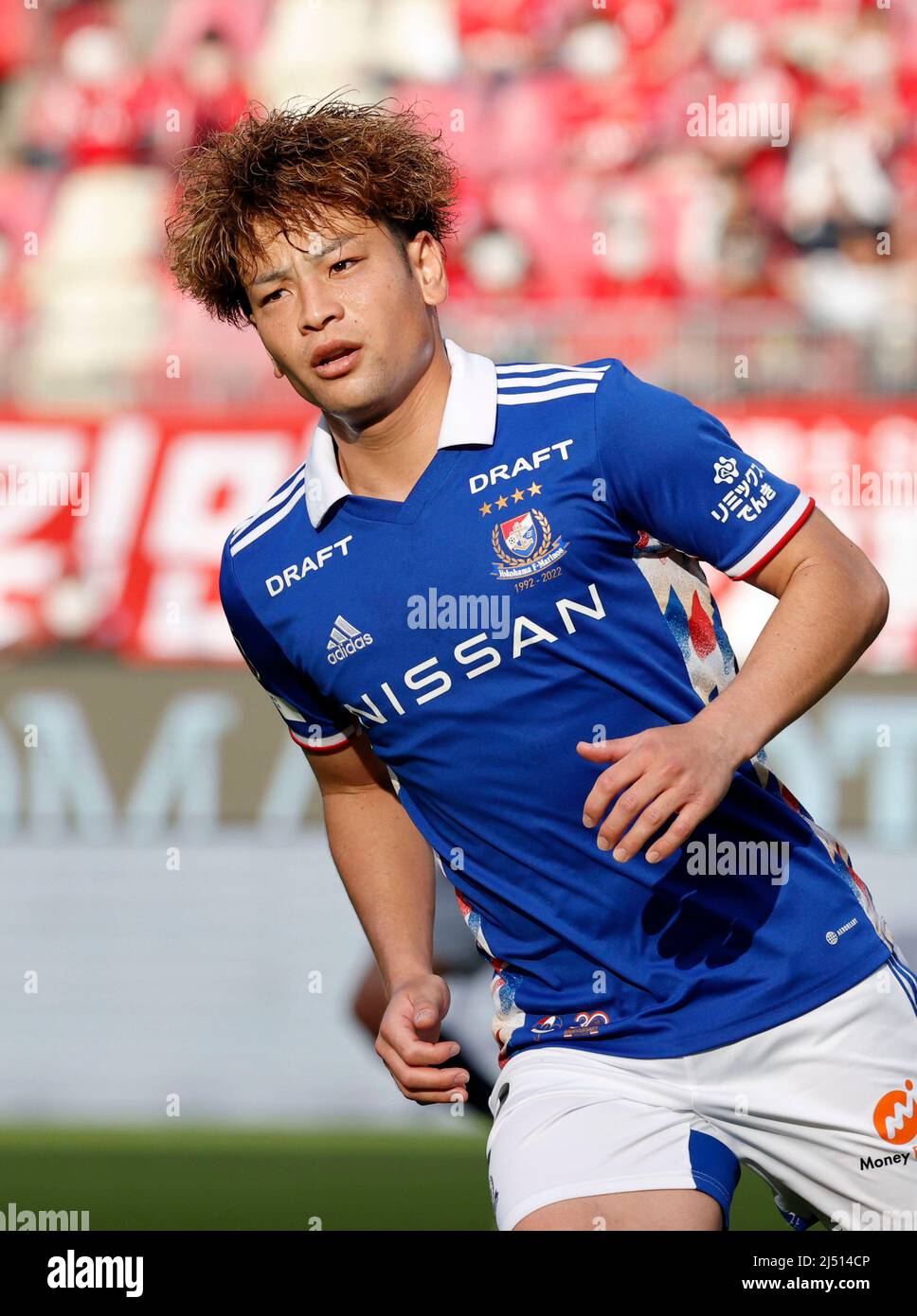 Kashima Stadium, Ibaraki, Japan. 10th Apr, 2022. Katsuya Nagato (F ...