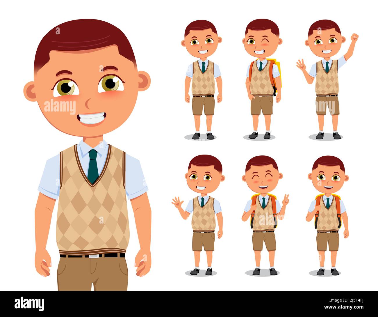 School Children In Uniform Clipart