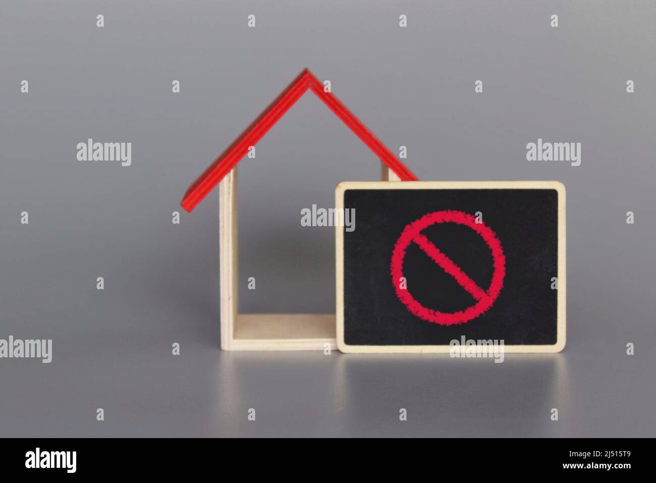 Barrier stop sign building hi-res stock photography and images - Alamy