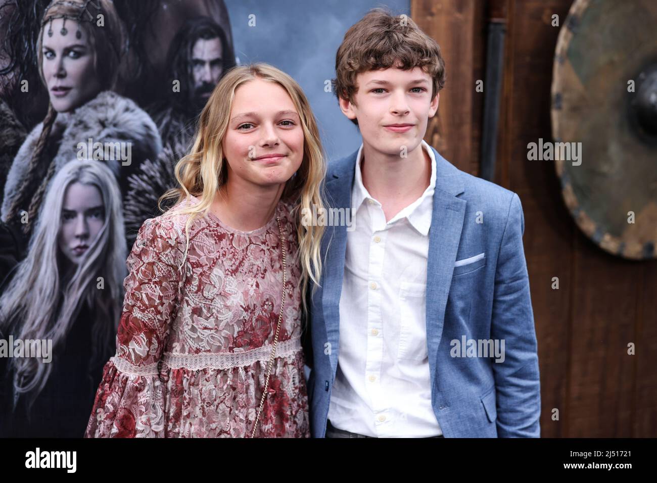Lily Bird and Oscar Novak arrive at the Los Angeles Premiere Of Focus ...
