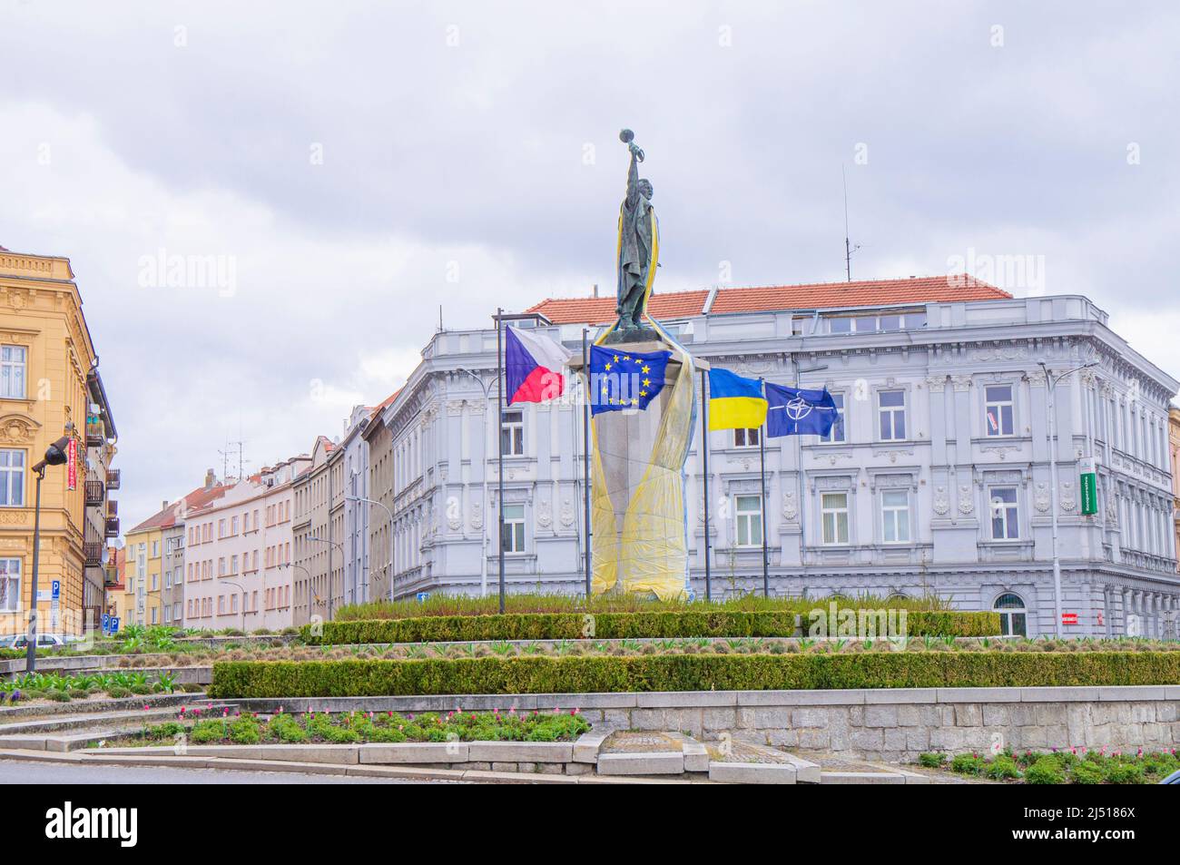 The Victory Monument, a statue of Red Army Soldier (by sculptor Konrad ...