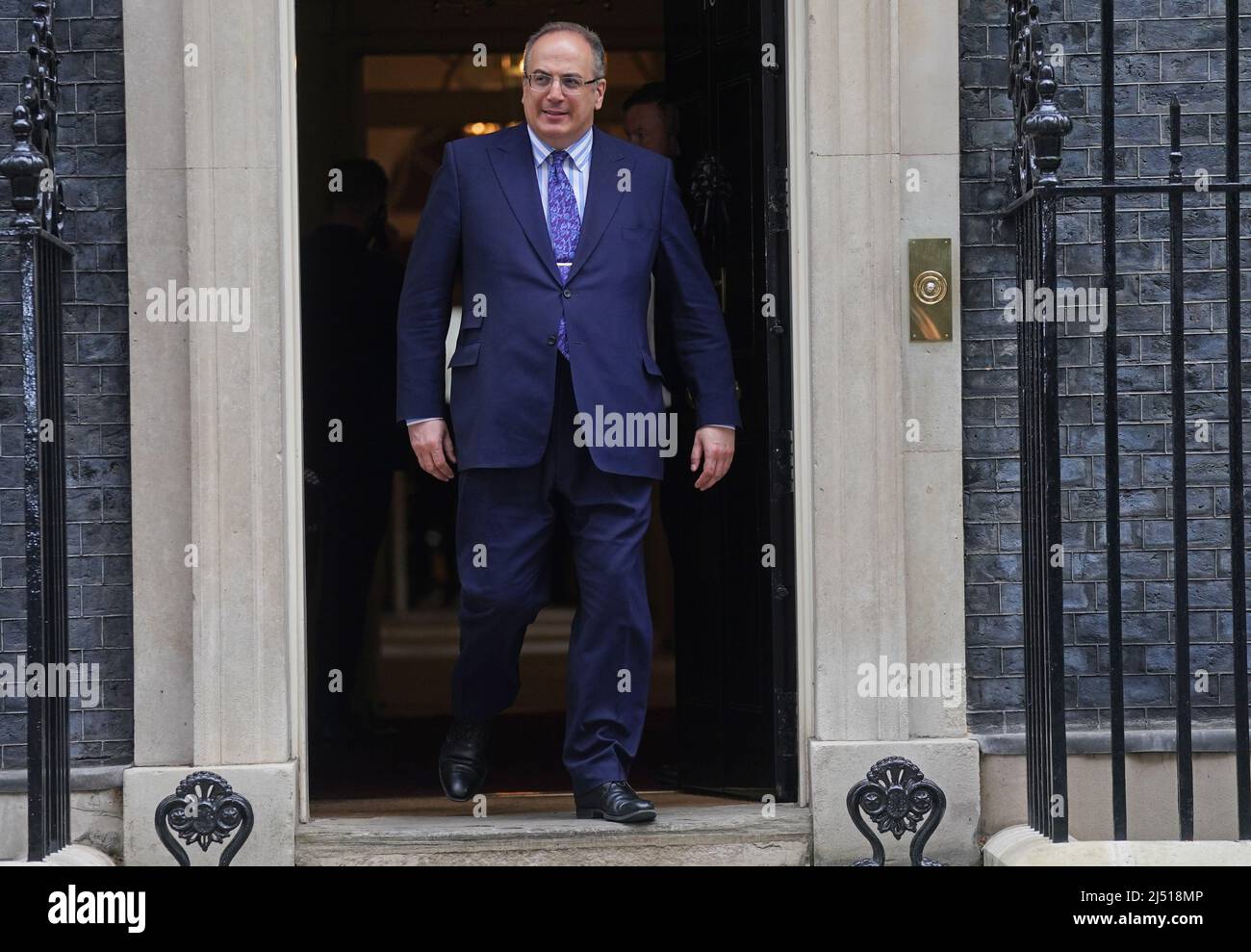 Paymaster General Michael Ellis leaving 10 Downing Street, London ...