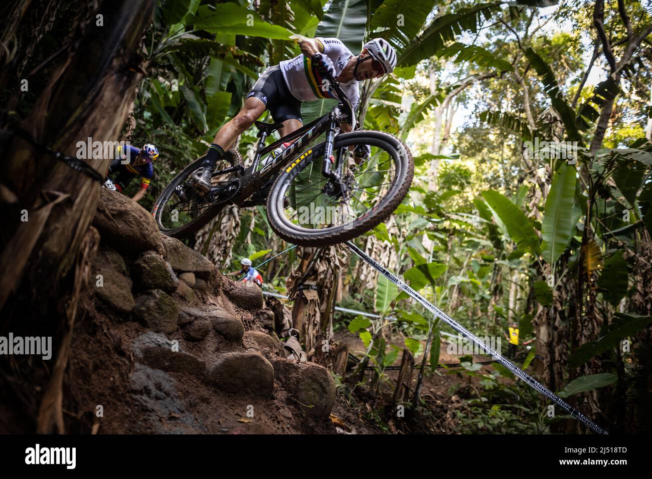 Swiss biker Nino Schurter competes in opening race of the Mercedes-Benz ...