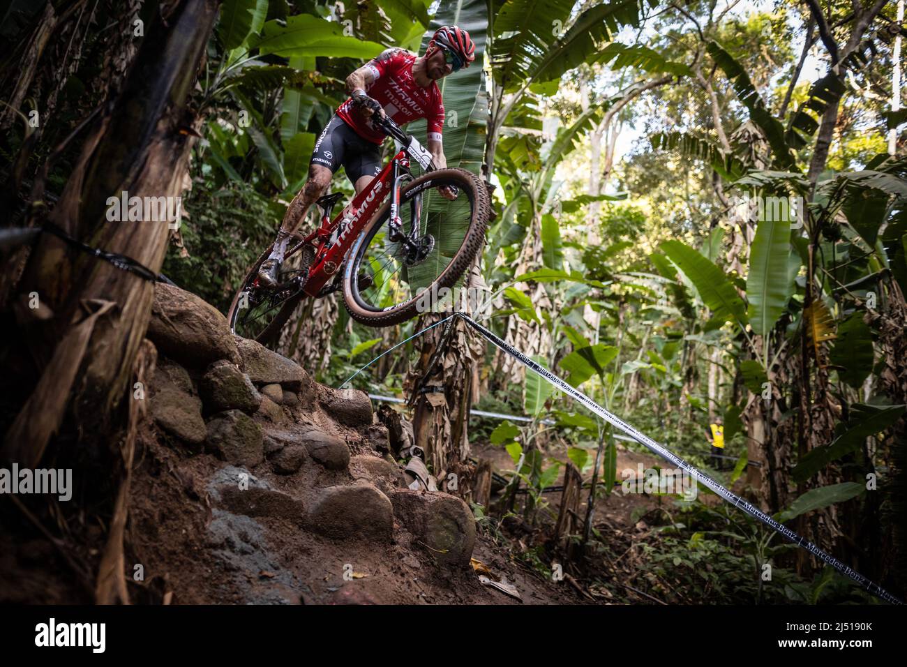 Swiss biker Mathias Fluckiger competes in opening race of the Mercedes ...