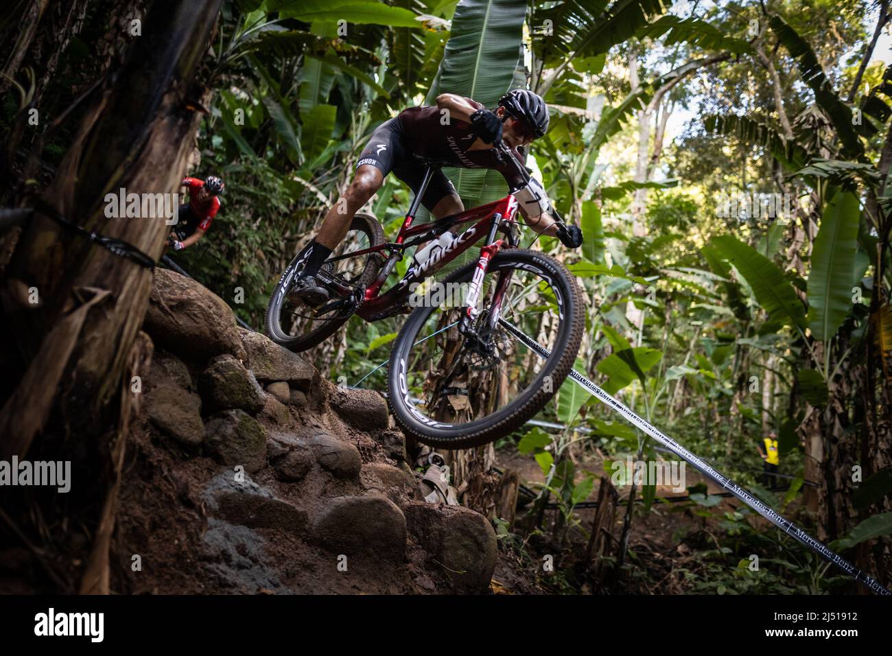 US biker Christopher Blevins competes in opening race of the Mercedes ...
