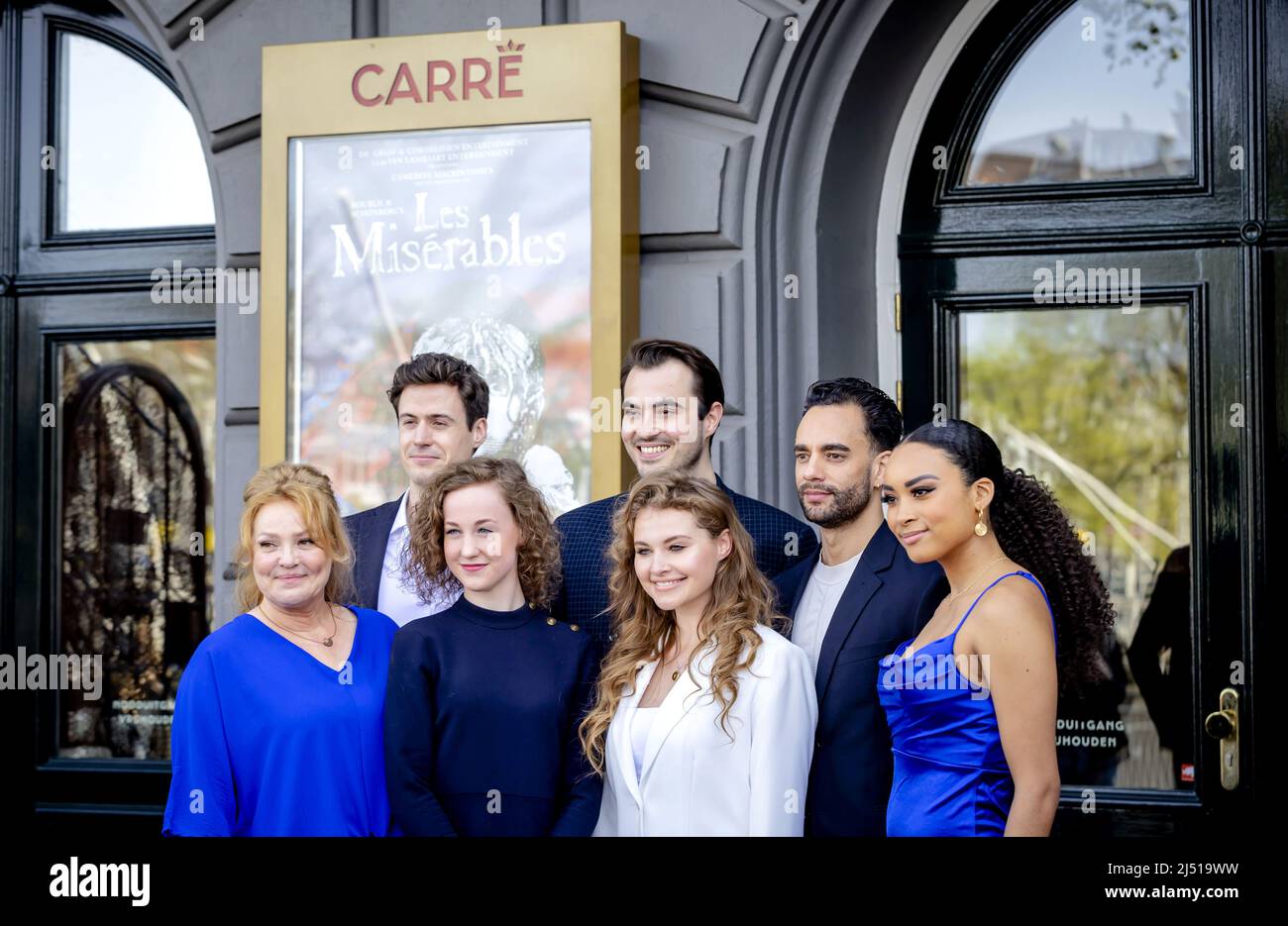 2022-04-19 11:47:07 AMSTERDAM - The cast poses after a press conference ...