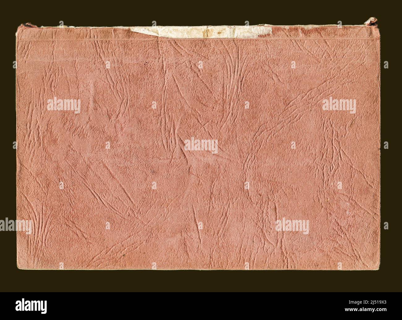 Vintage book with tattered cover, background and texture, copy space ...