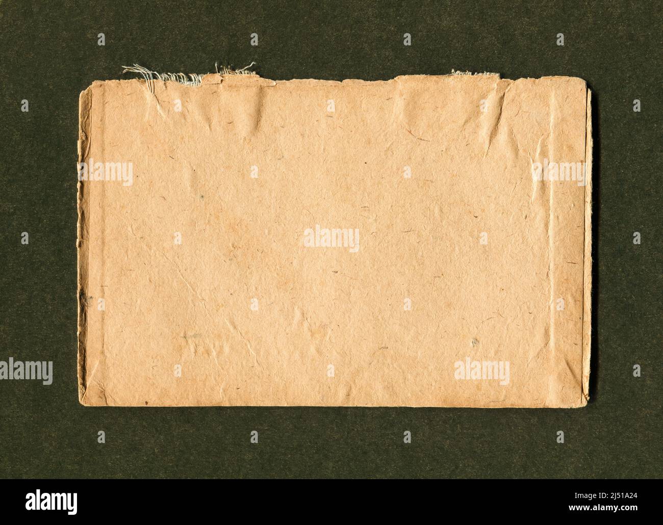 Vintage photo card on dark background. Damaged Edges. Rough Shabby ...