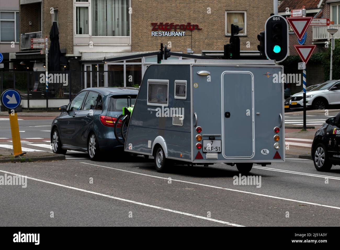 Caravan And Car At Amsterdam The Netherlands 15-4-2022 Stock Photo - Alamy