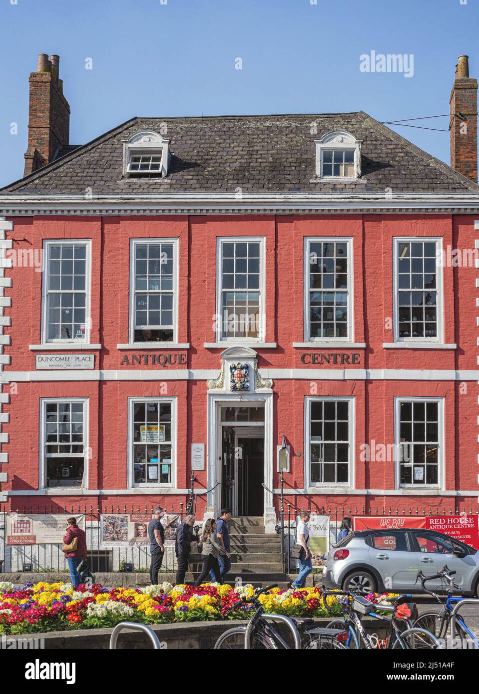The Red House in York. The two storey building of 18th Century ...