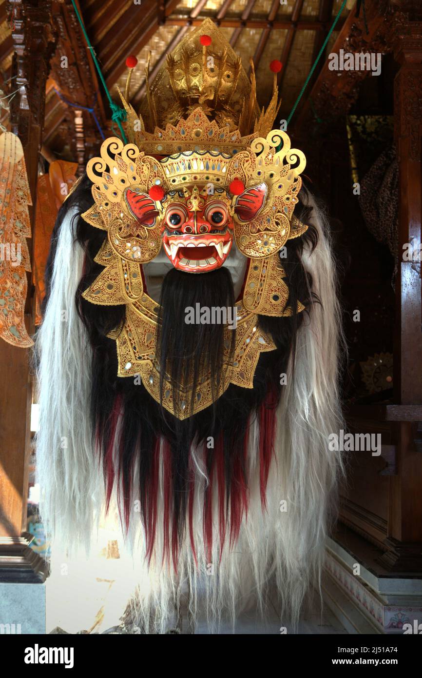 A "rangda" (demon queen) mask created by Balinese artist I Wayan ...