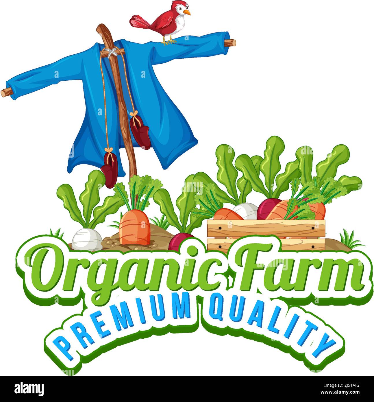 Logo design with fresh vegetables illustration Stock Vector Image & Art ...