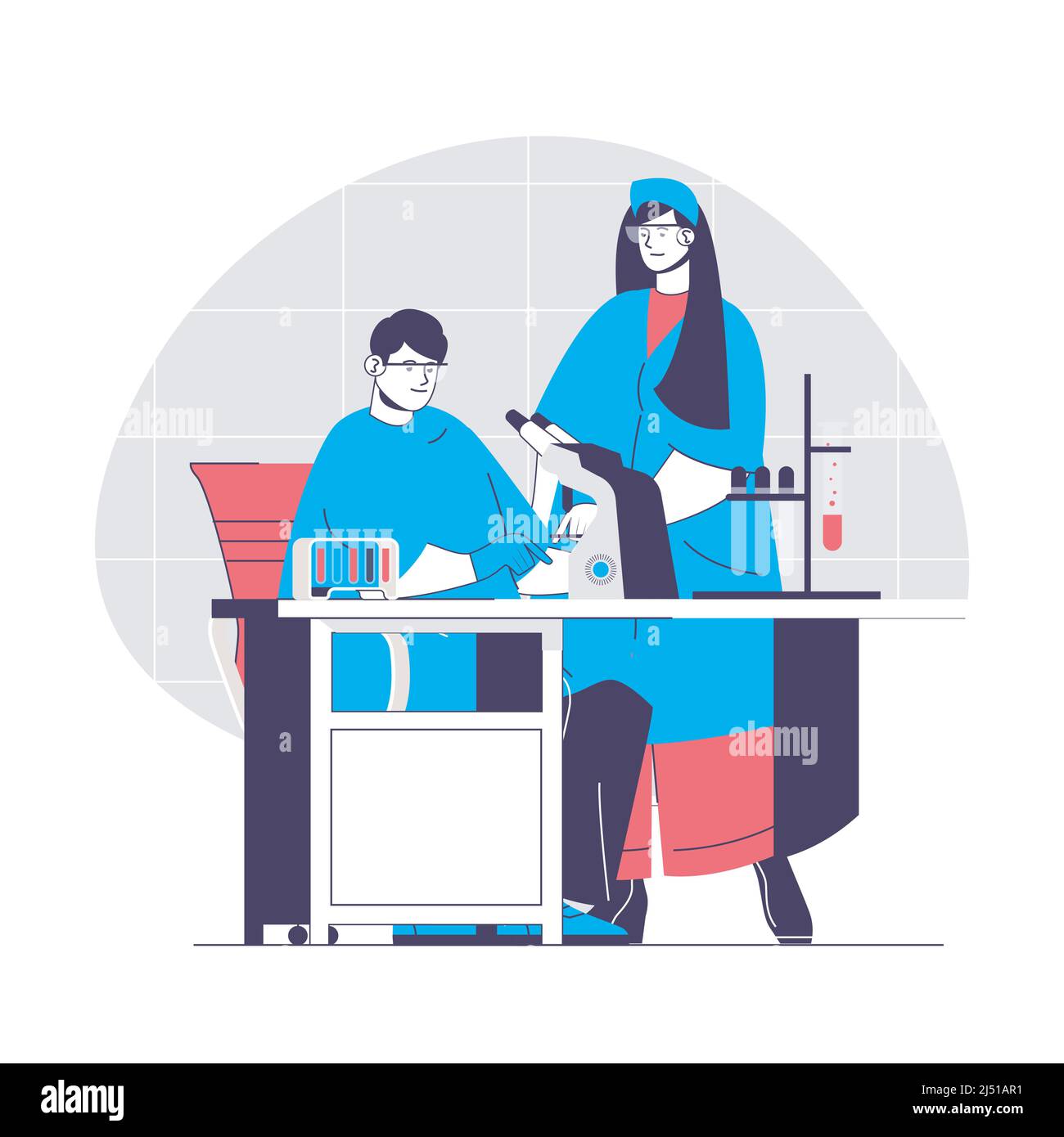 Modern microscope lab Cut Out Stock Images & Pictures - Alamy