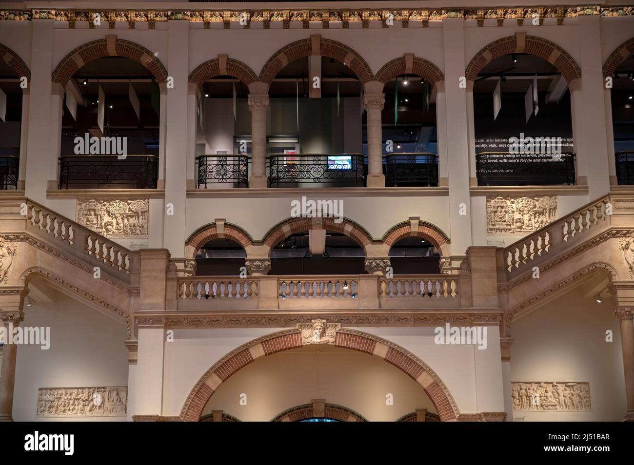Upper Staircase Inside The Tropenmuseum Museum At Amsterdam The ...