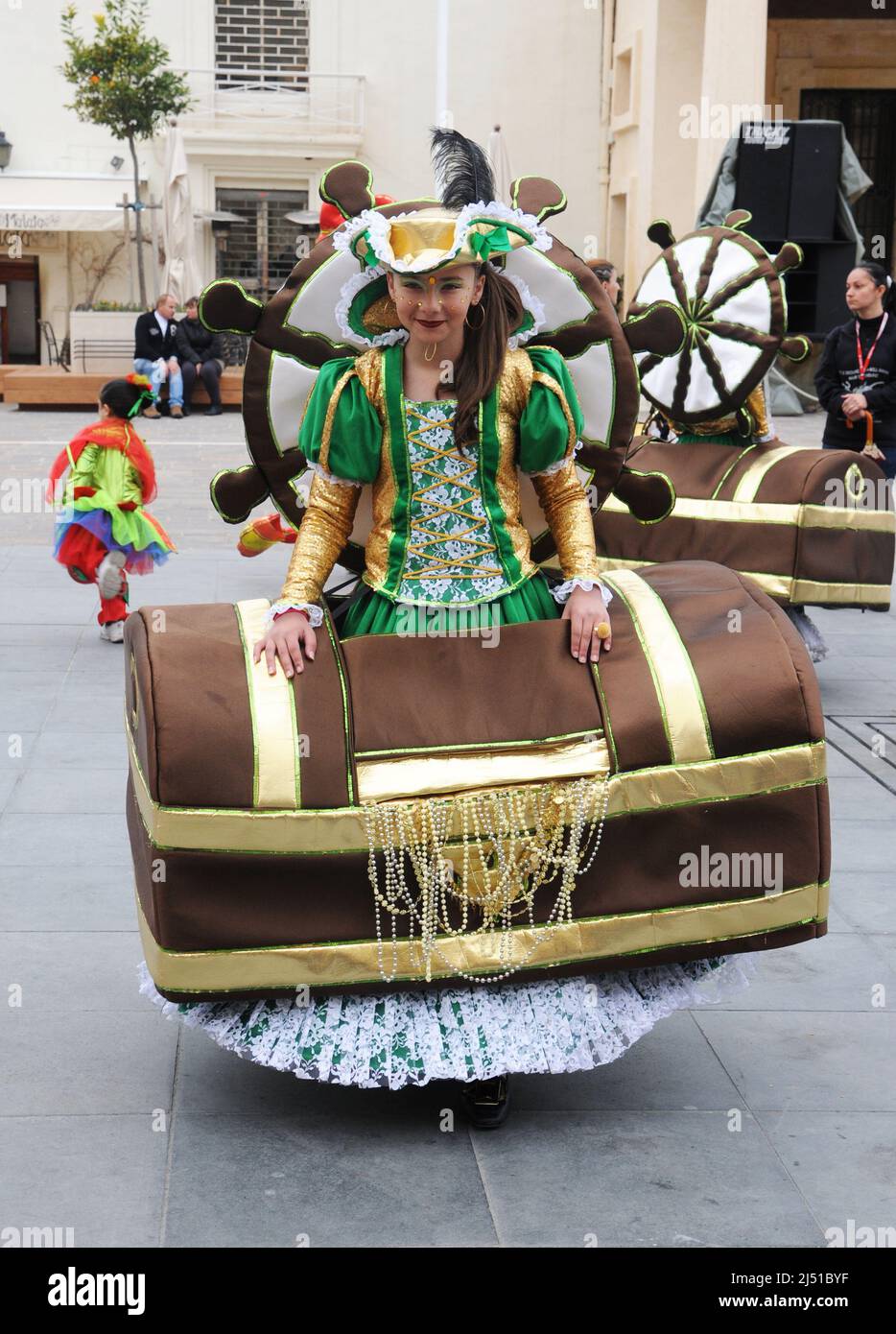 Girl in Carnival Costume, Valetta, Malta Stock Photo - Alamy