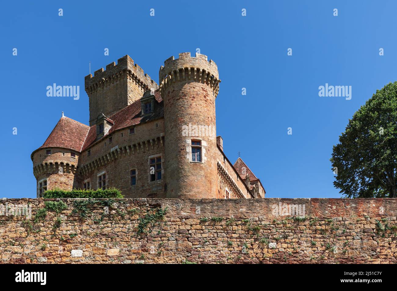 Owners main residential building in fortified complex Chateau de ...