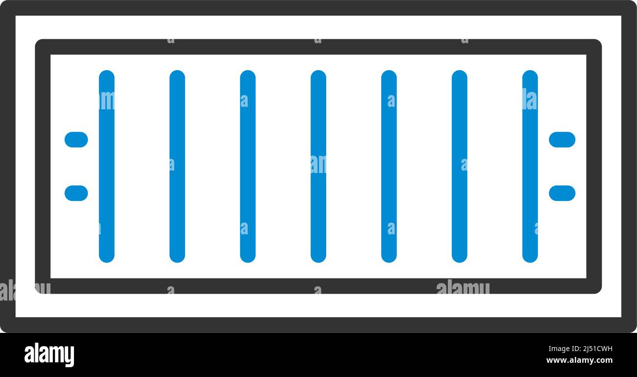 American Football Field Mark Icon. Editable Bold Outline With Color ...