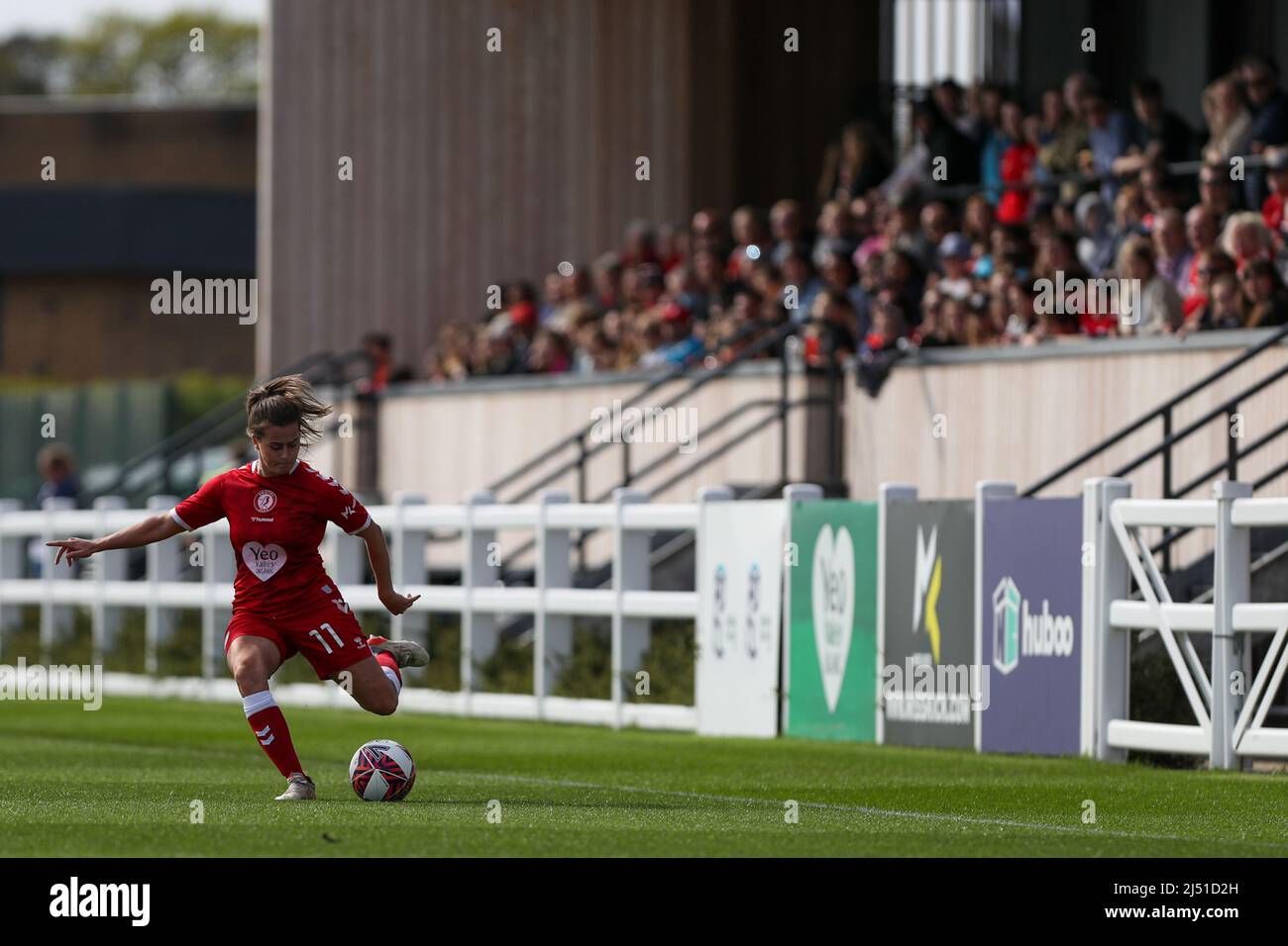 17th April 2022. Chloe Bull (Bristol City) Women’s Championship game ...