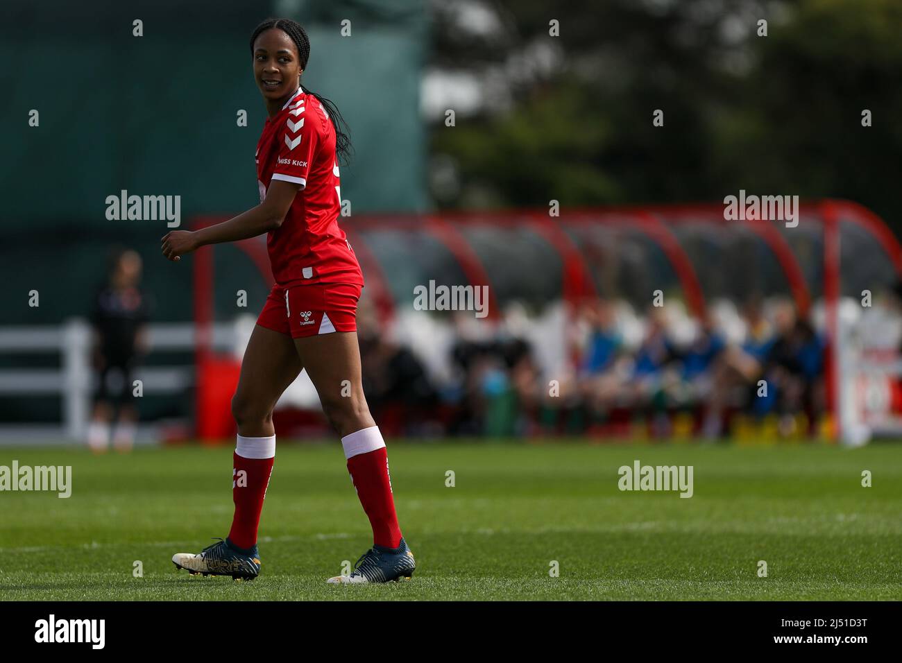 17th April 2022. Mel Johnson (Bristol City) Women’s Championship game ...