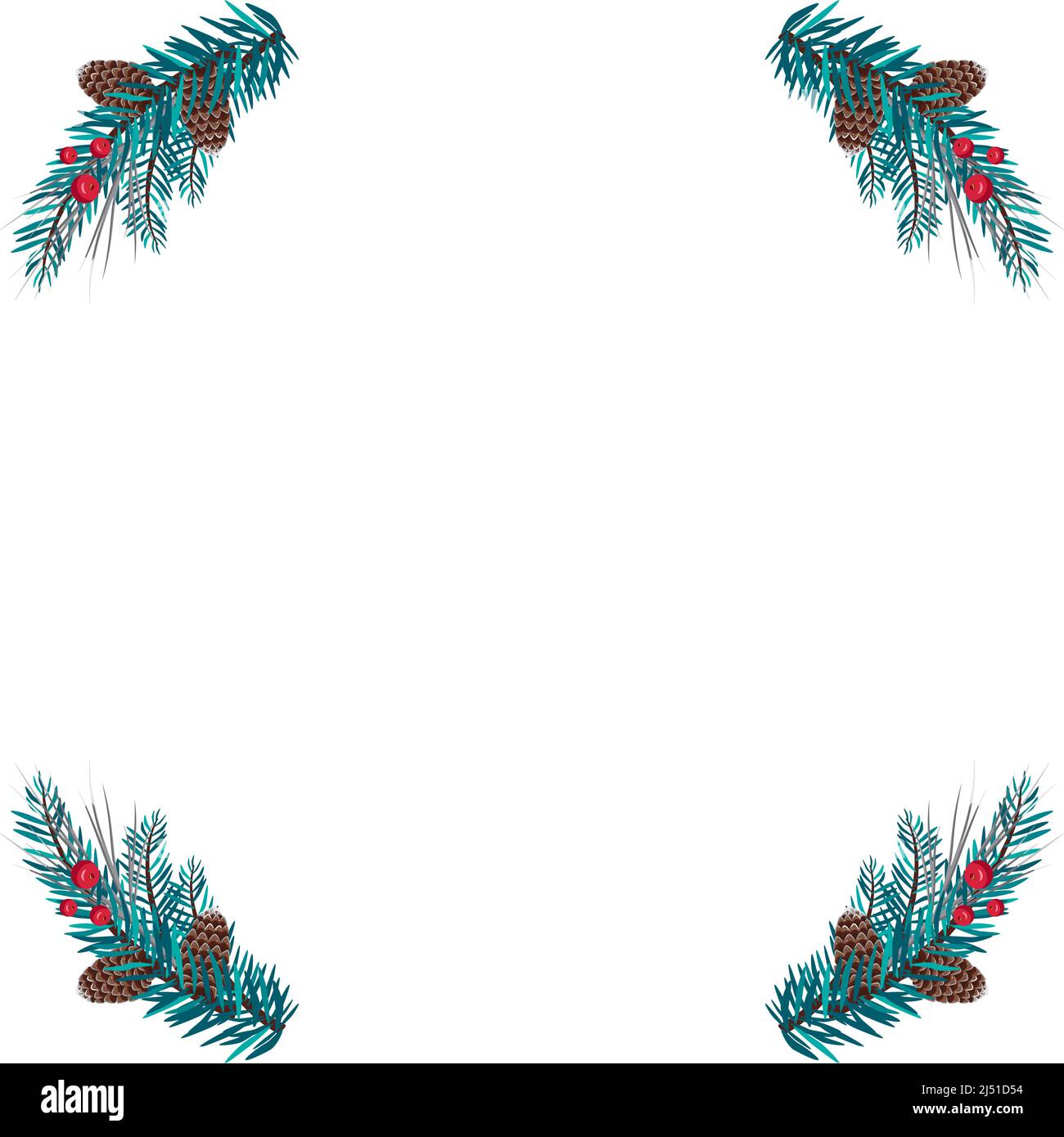 Red fir cones christmas Stock Vector Images - Alamy