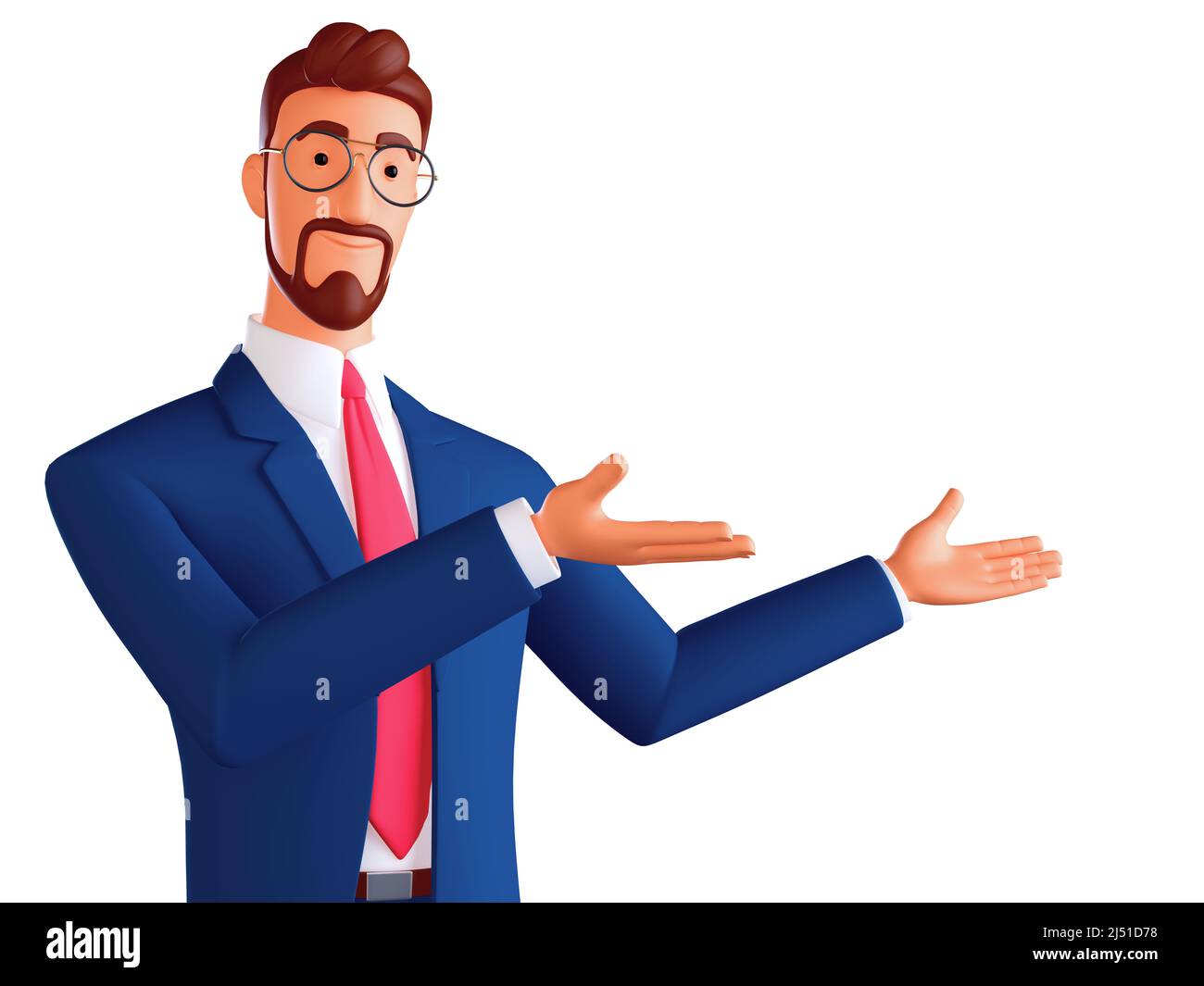 Cartoon man pointing way hi-res stock photography and images - Alamy