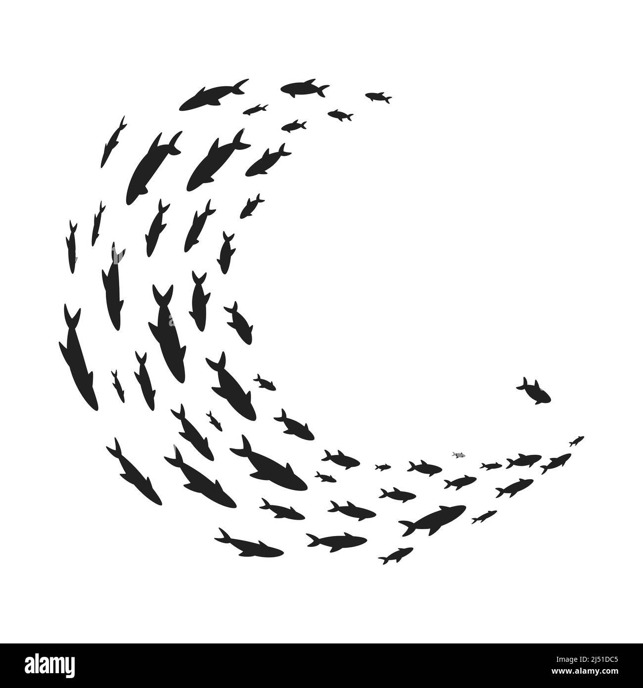 School Of Fish Vector