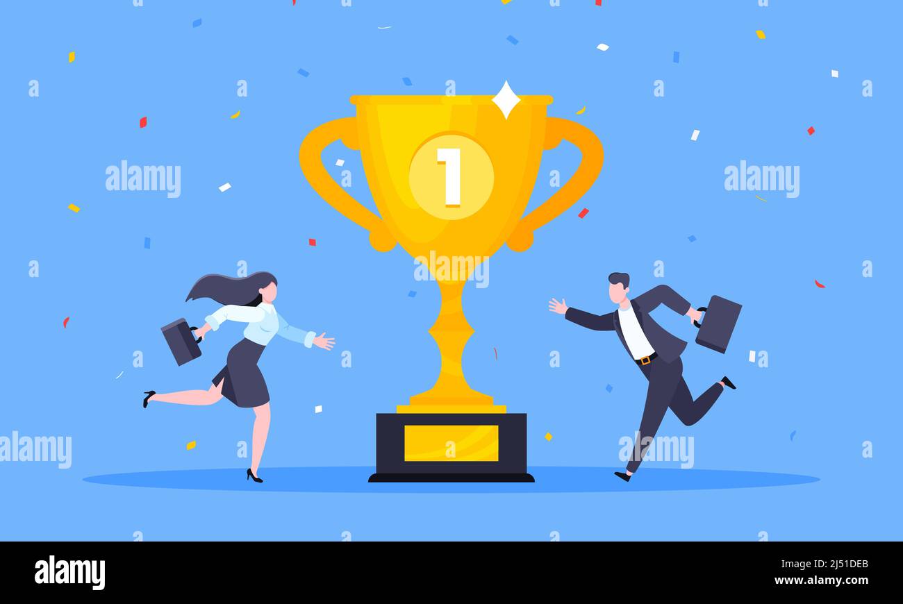 Employee recognition or proud workers of the month business concept ...