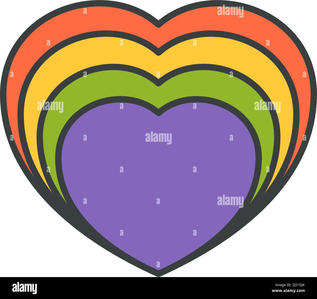 Abstract rainbow halftone multicolored heart shape pop art t shirt ...
