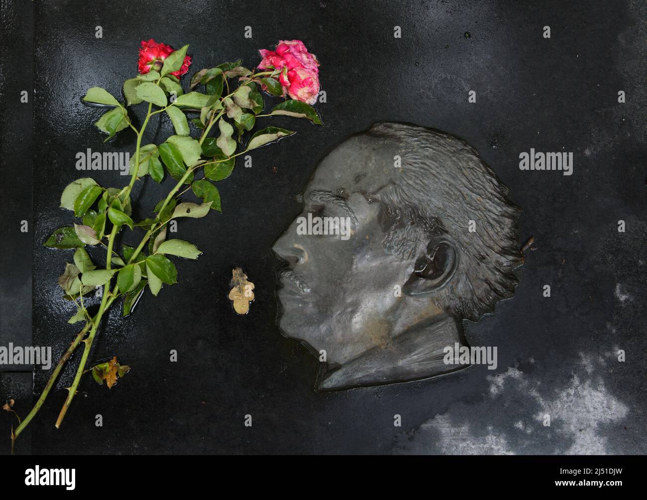 Grave of Russian poet and singer Alexander Galich at the Russian ...